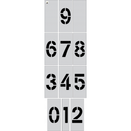 Buy 6-inch Number Kit Stencil Online - Asphalt Kingdom