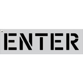 12-inch ENTER Stencil