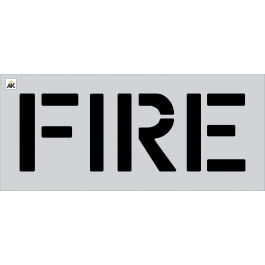 12-inch FIRE Stencil