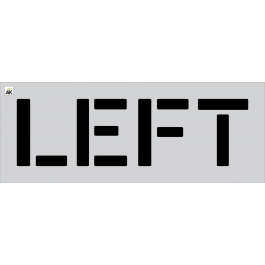 12-inch LEFT Stencil