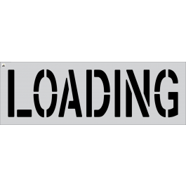 18-inch LOADING Stencil