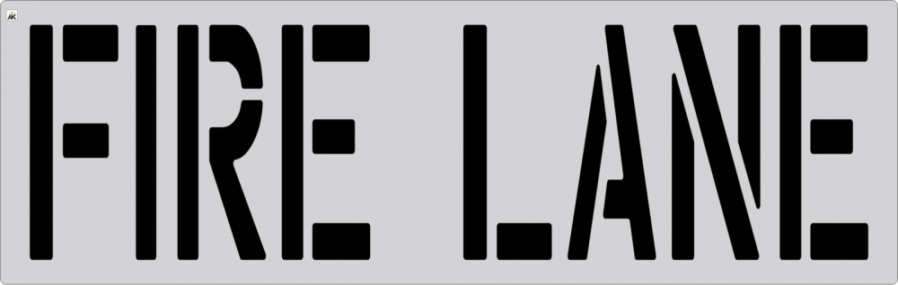 24-inch FIRE LANE Stencil