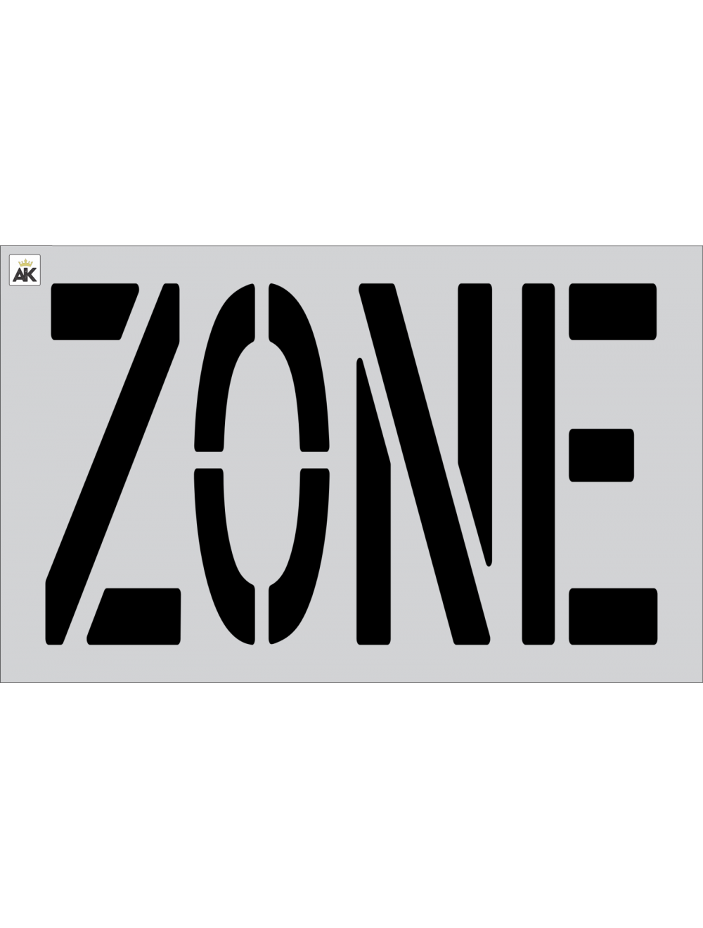 24-inch ZONE Stencil